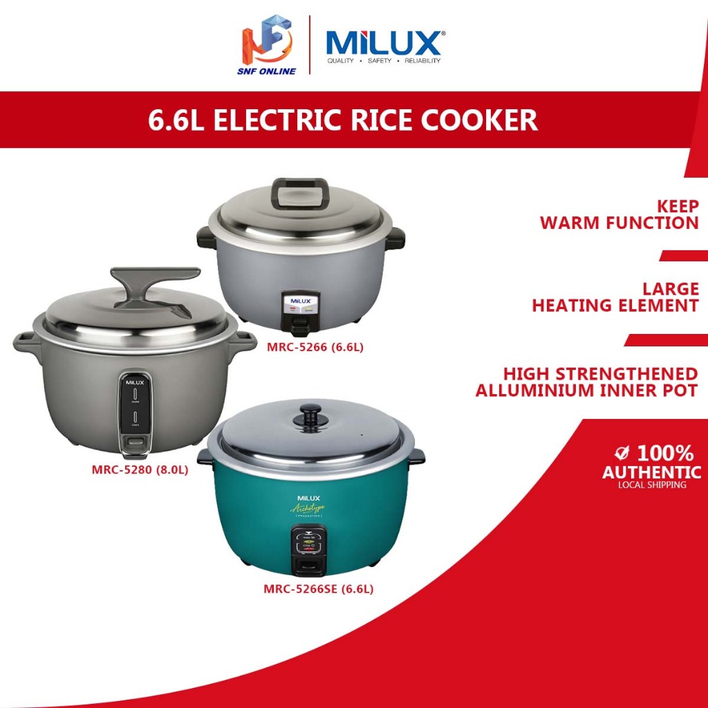 Milux Periuk Nasi Elektrik Electric Rice Cooker MRC-5266 MRC-5266SE (6 ...