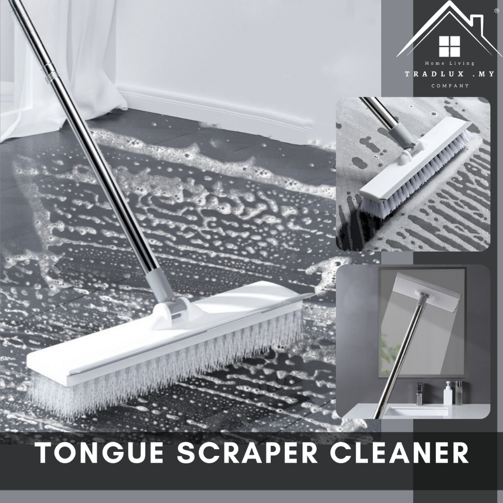 Tradlux 2in1 floor Cleaning brush with scraper Floor Brush Berus Lantai ...