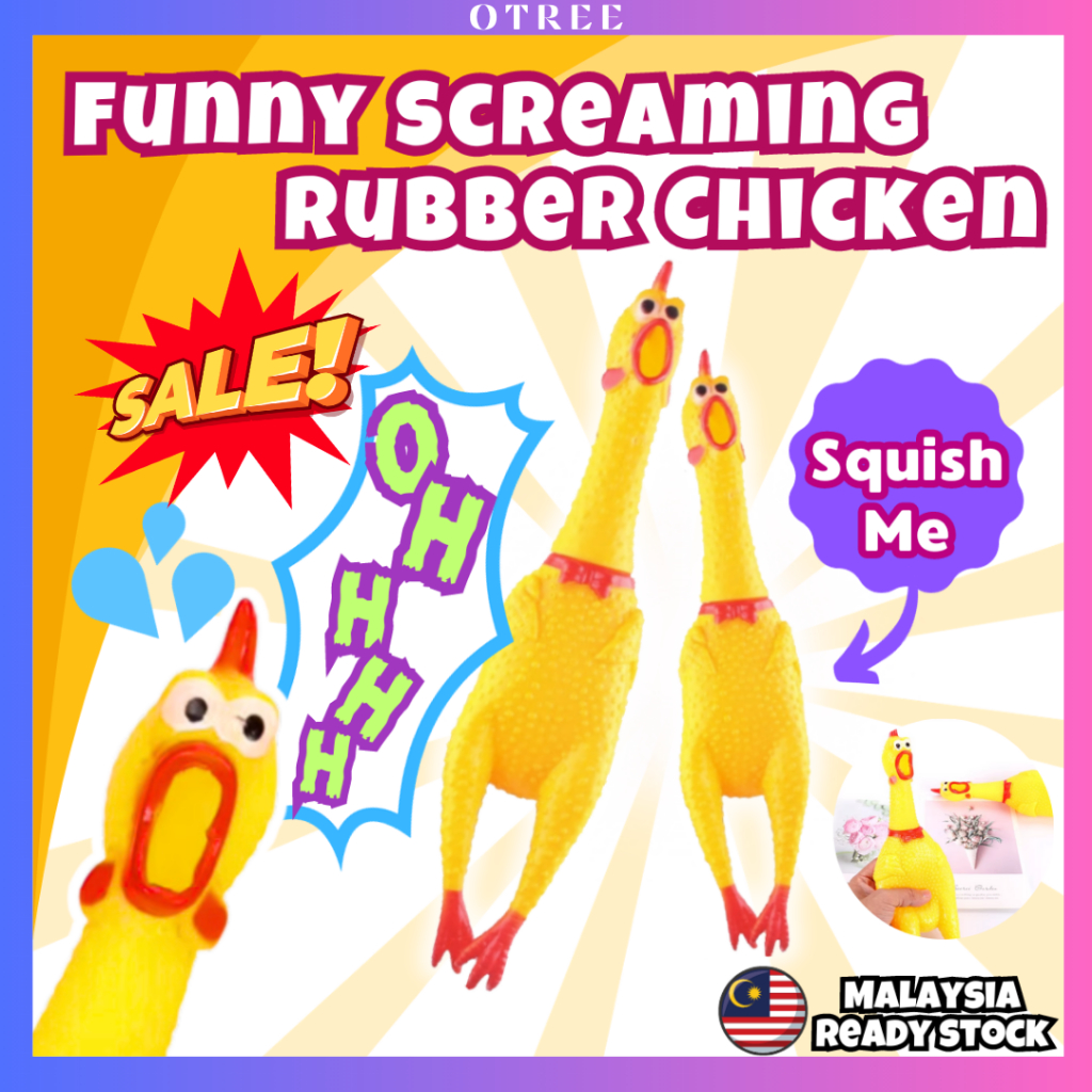 Popular Toy KIDS Yellow Screaming Chicken Squish Toy/Ready Stock/Harga ...