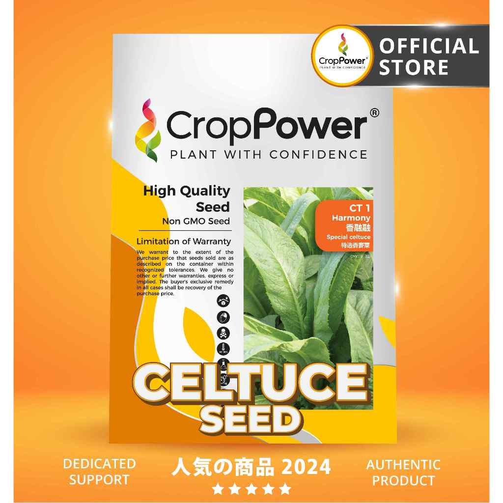(10 GRAM) Biji Benih Sawi Celtuce Harmony 香融融 CT1 CROP POWER Celtuce ...