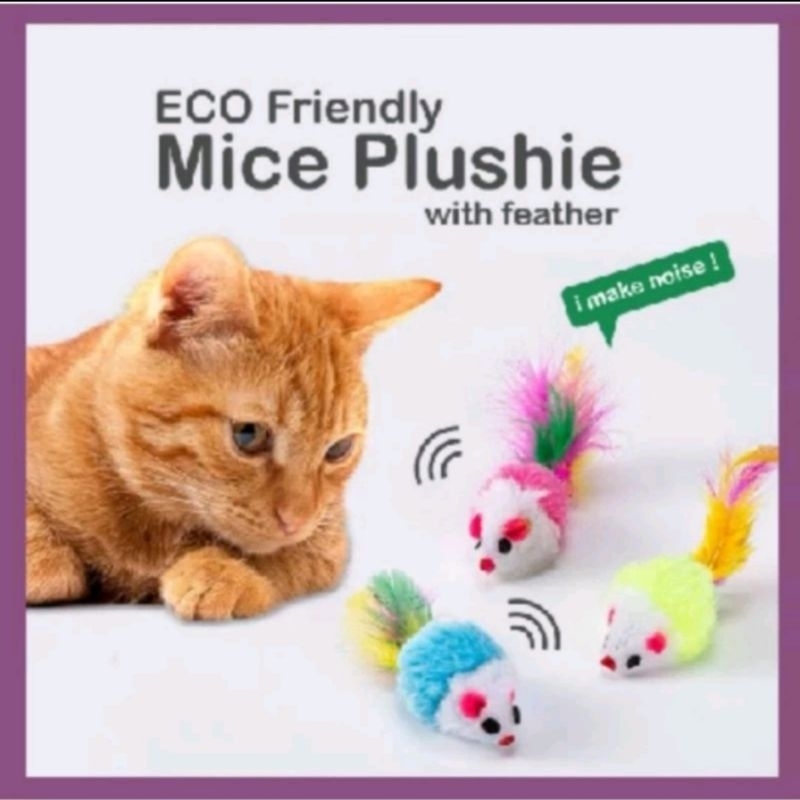 Cat Toy Mouse Chasers with sound | Mainaan Kucing Tikus Berbunyi / cat ...
