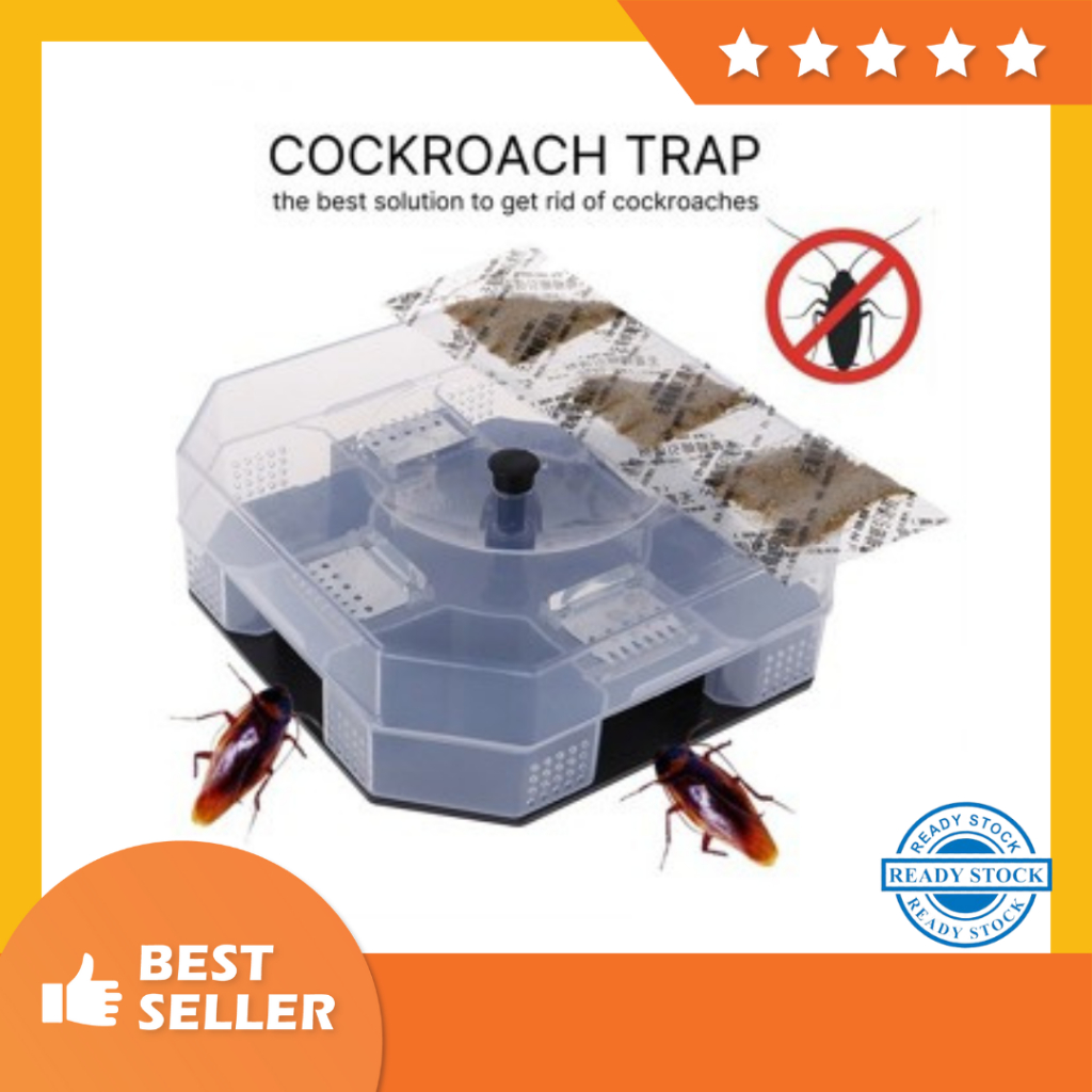Reusable Cockroach Trap Box Non-Toxic Insert Killer Catcher Pest ...