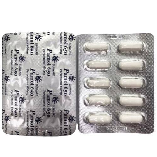 PAMOL PARACETAMOL 500/650MG DEMAM / MIGRAINE / PENING KEPALA 10BIJI ...