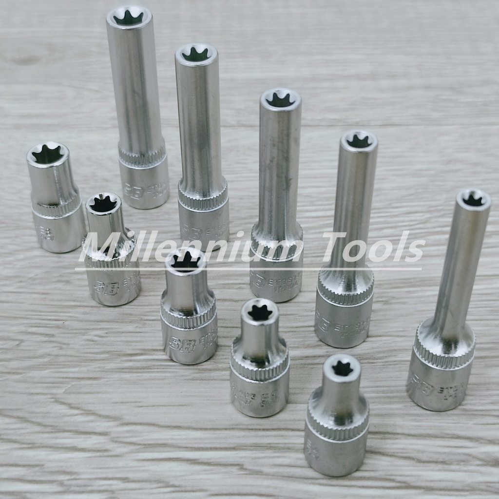 SB TOOLS 1/4"DR Short | Long | E Socket External Torx Socket | E4~E8 ...