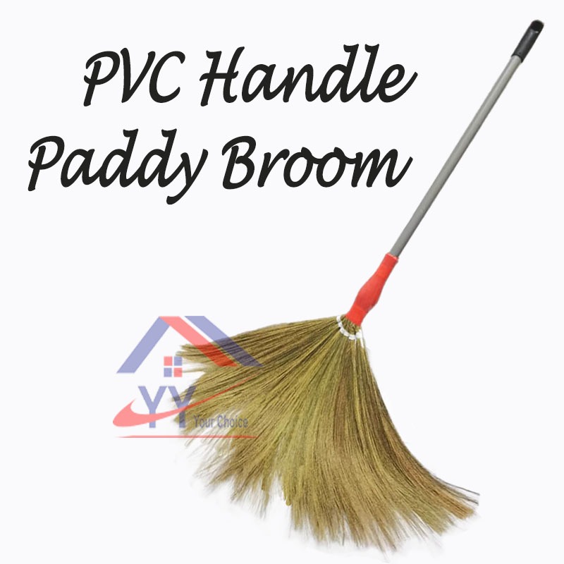 PVC Handle Paddy Broom/Floor Broom /Penyapu Lantai/Natural Grass Broom ...