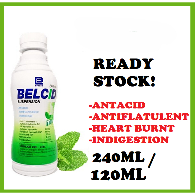 BIOLAB BELCID SUSPENSION GASTRIK / GERD / ANGIN / SEBU PERUT | Shopee ...