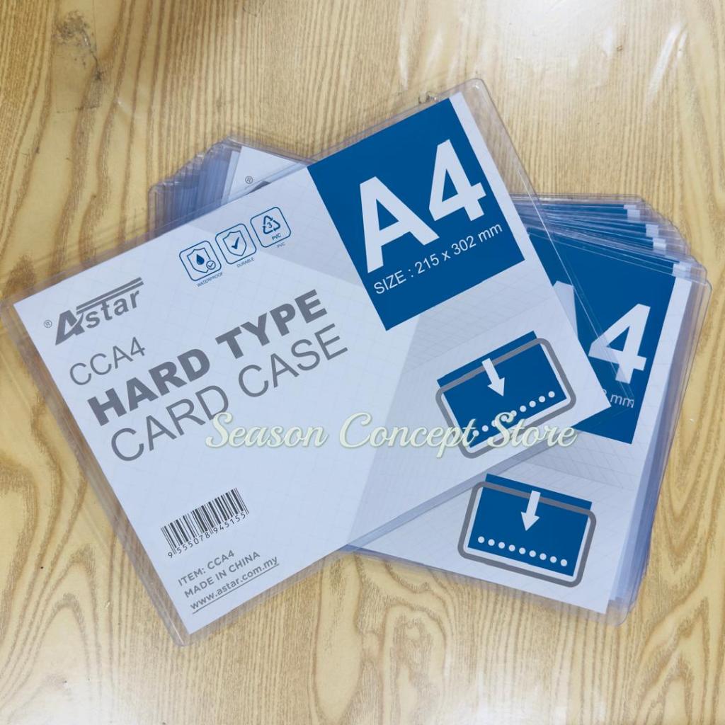 Hard Card Case A4 High Transparency File Folder Organizer Document ...