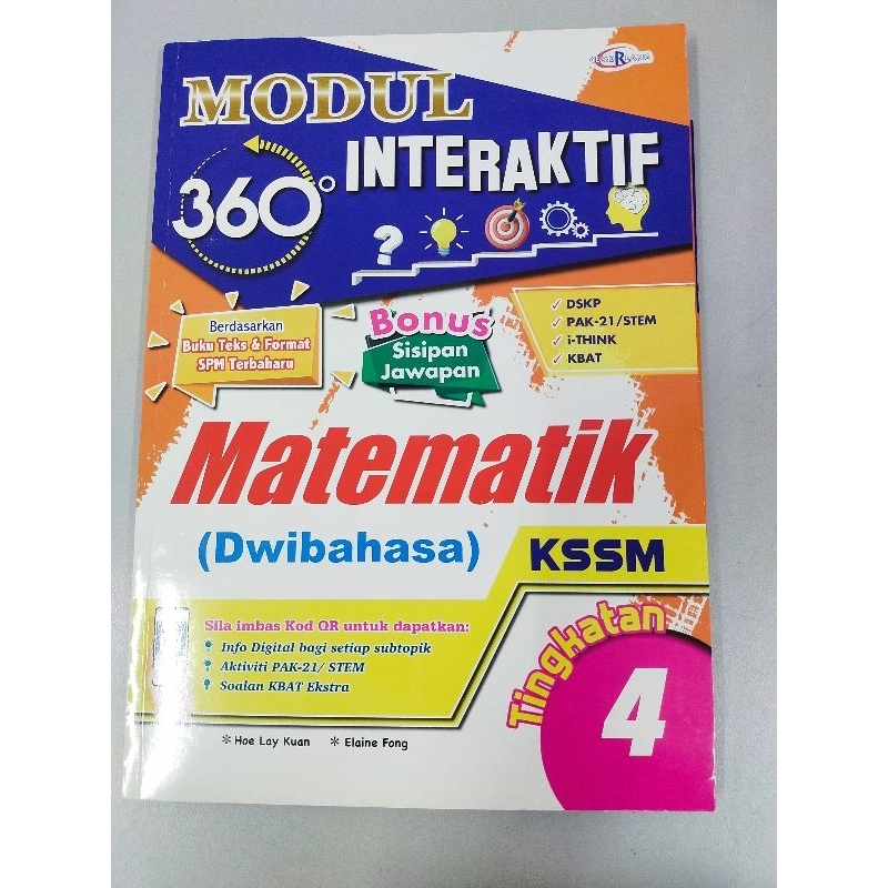 Modul Interaktif Matematik KSSM TINGKATAN 4 | Shopee Malaysia