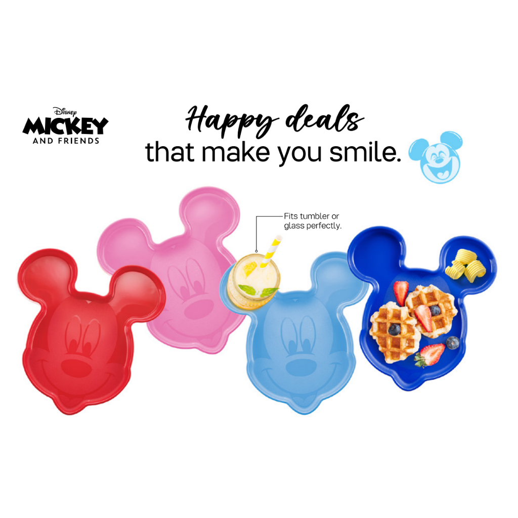 Tupperware Mickey Mouse Plates || Plates for Kids || Pinggan Mickey ...