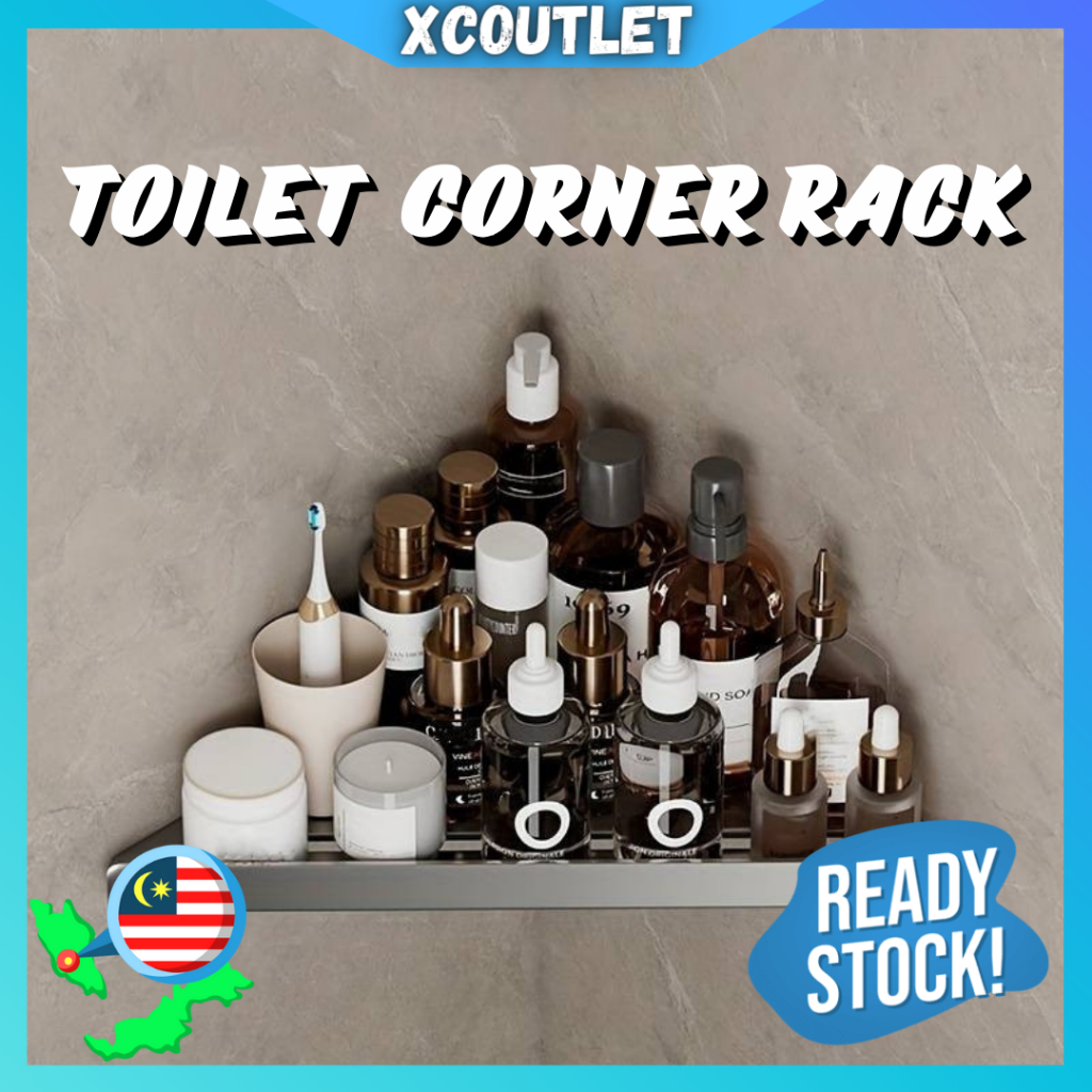 Wall Mounted Bathroom Triangle Shelf Toilet Triangle Corner Storage ...