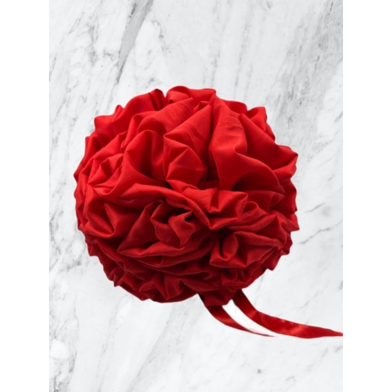 Red Ball Pongee (mix&match)flower ball/自混合搭配红彩球/绣球/开张/结婚/ 搬遷 | Shopee ...