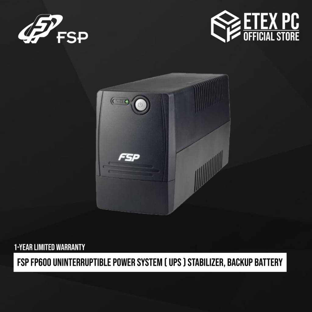 FSP FP600 Uninterruptible Power System ( UPS ) Stabilizer, Backup Battery # FP600 | Shopee Malaysia