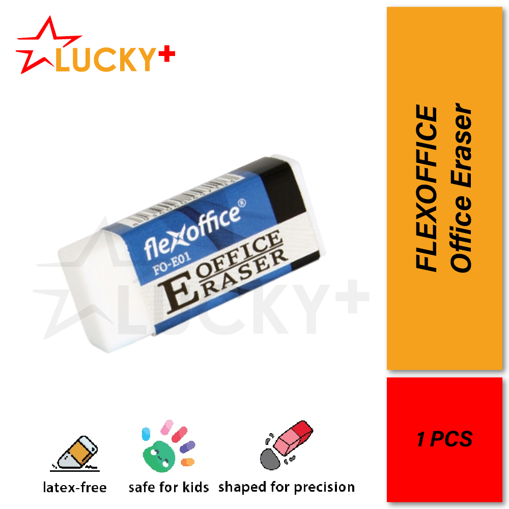 FlexOffice Office Eraser (1pcs) Dust-Free Eraser | Rubber | Pemadam Putih | Shopee Malaysia