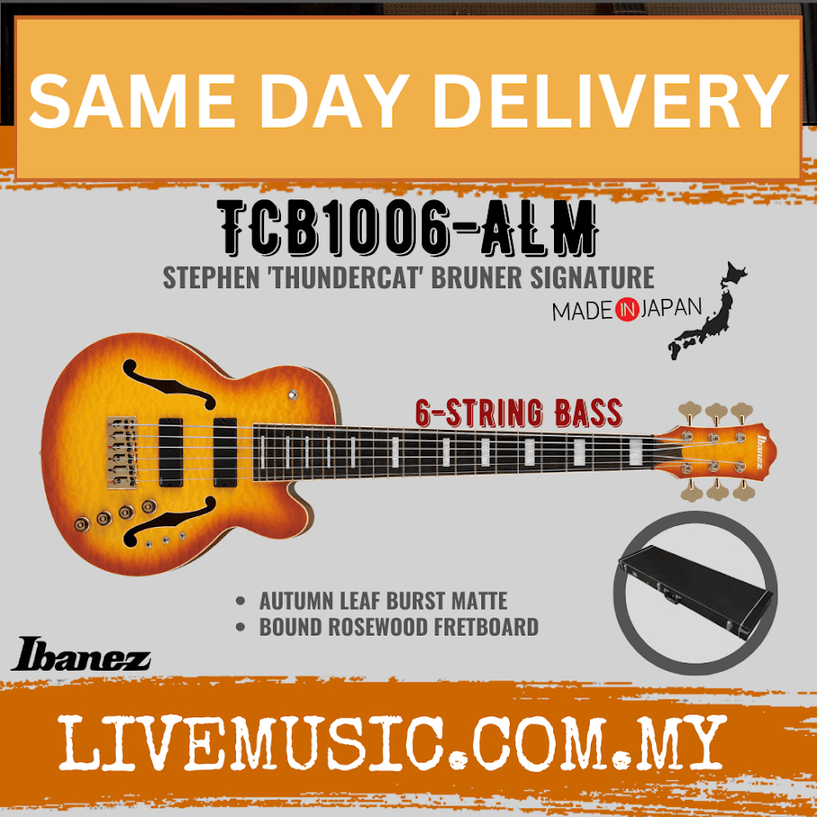 Ibanez TCB1006-ALM Stephen Thundercat Bruner 6-String Bass w/Case ...