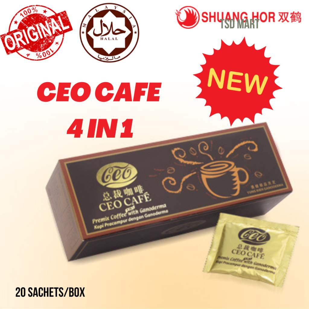🔥💯 ORIGINAL🔥READY STOCK Shuang Hor CEO CAFE PREMIX COFFEE 20s (4 in 1 ...