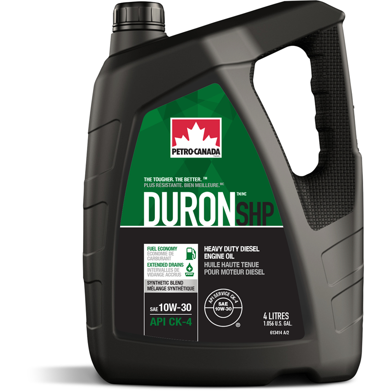 PETRO-CANADA DURON SHP 10W-30 SYNTHETIC BLEND - 4L & 1L (Heavy Duty ...