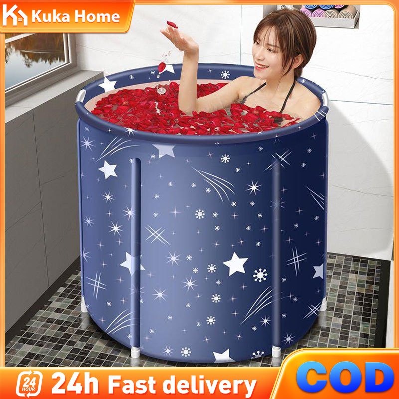 Mandi Bucket Foldable Bathtub Household Adult Child Shower Sweat Steam ...