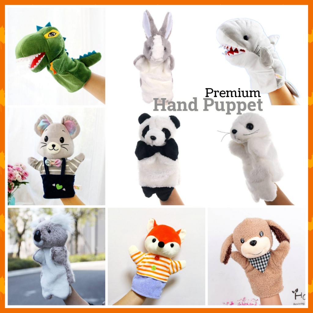 Cute Cartoon Hand Puppet Plush Soft Toy Parent-child Game Kindergarten ...