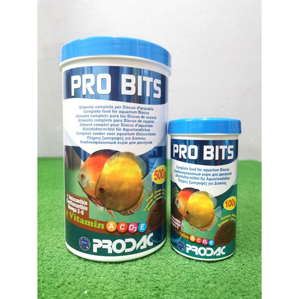 Prodac Pro Bits (100g/ 500g). Discus Fish Food, Goldfish Food. Slow ...