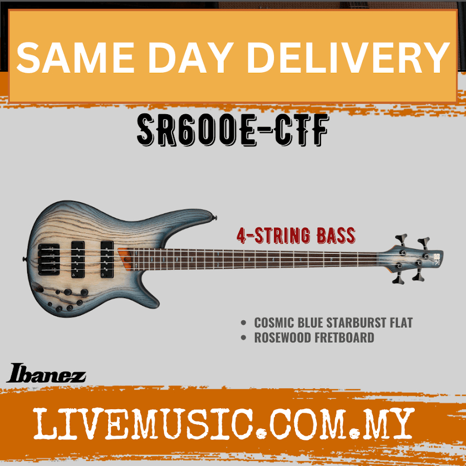 Ibanez Standard SR600E Bass Guitar - ( SR600E-AST SR600E-CTF ) | Shopee ...