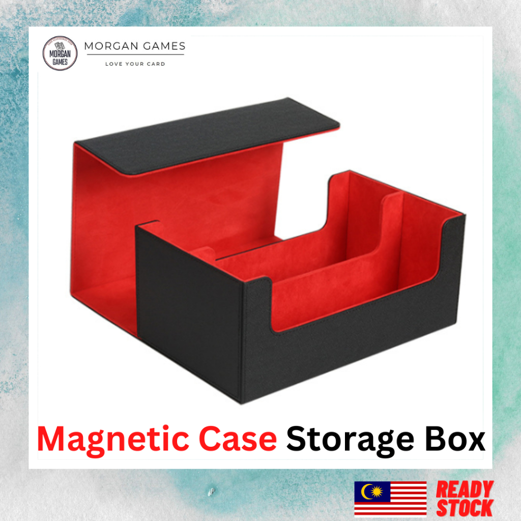 【Morgan Games】[Ready Stock] PU Fabric Leather Magnetic Card Holder ...