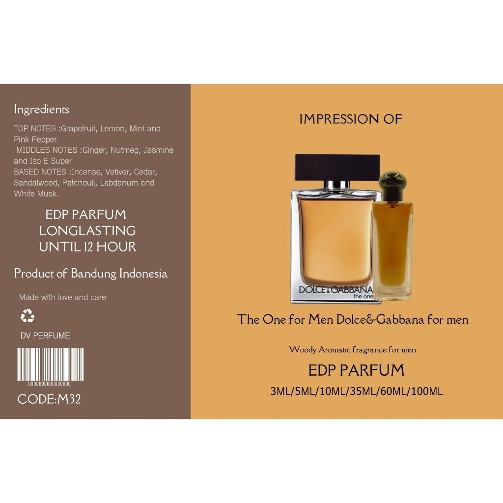 DV PERFUME M32 THE ONE MAN | Shopee Malaysia