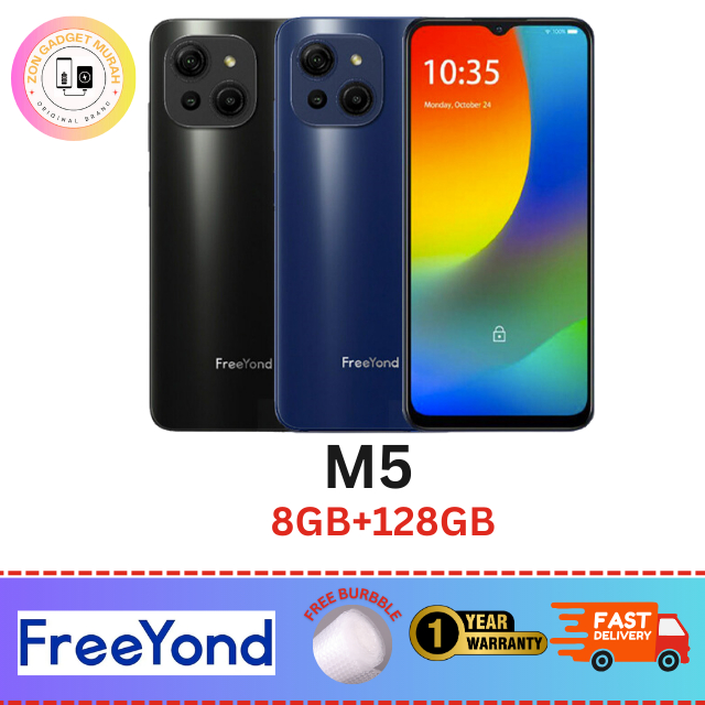 FreeYond M5 (8GB +128GB ) Smartphone 6.52" 5000mAH Large Battery 18w ...