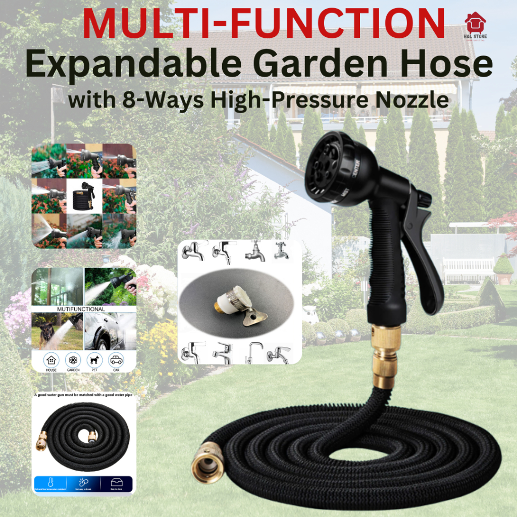 Expandable Magic Water Hose Pipe Getah Paip Cuci Kereta Car Wash Garden ...