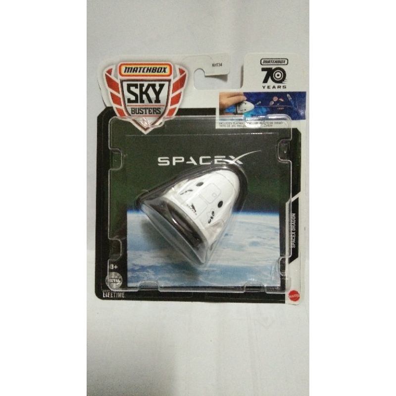 Matchbox Sky Busters SPACEX DRAGON (Tesla) | Shopee Malaysia