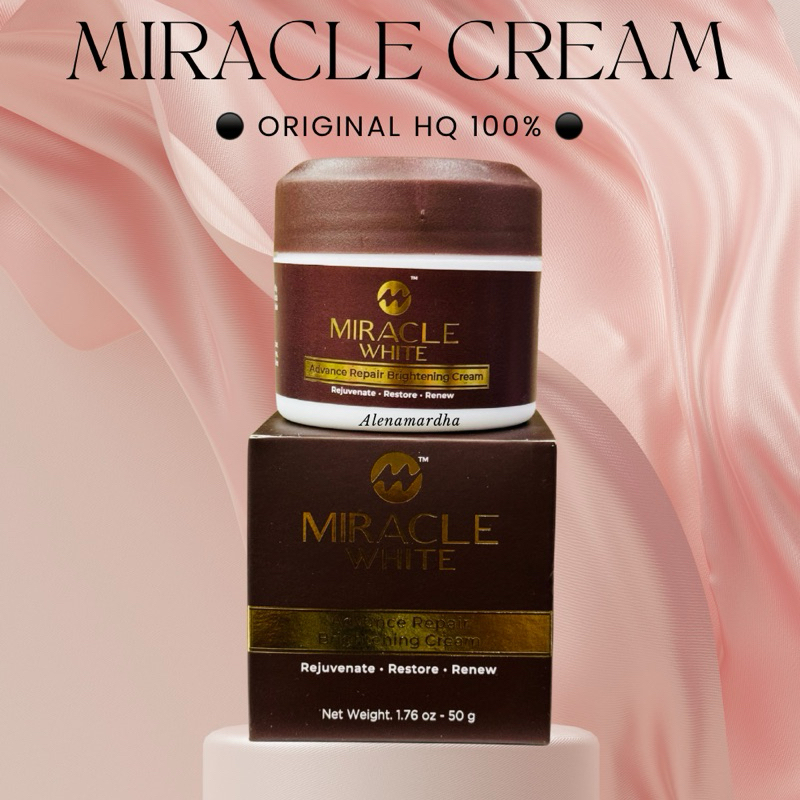 MIRACLE WHITE CREAM 50g 100% original Hq | Shopee Malaysia