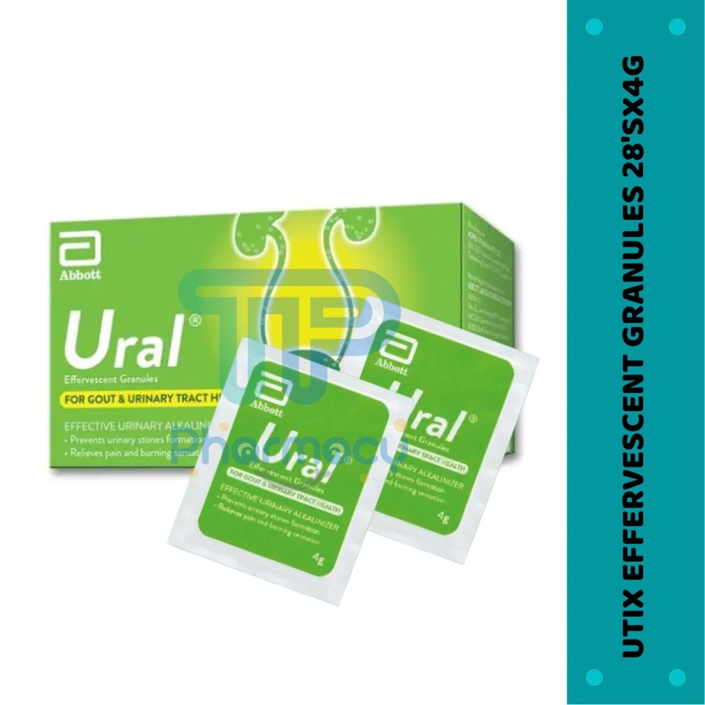 ABBOTT URAL EFFERVESCENT GRANULES LEMON FLAVOUR 28'SX4G (For urinary ...
