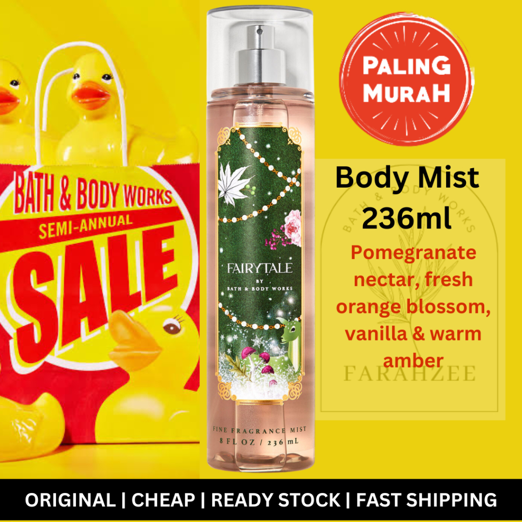 BATH AND BODY WORKS BBW BODY MIST FRAGRANCE MIST BODY SPRAY FAIRYTALE ...