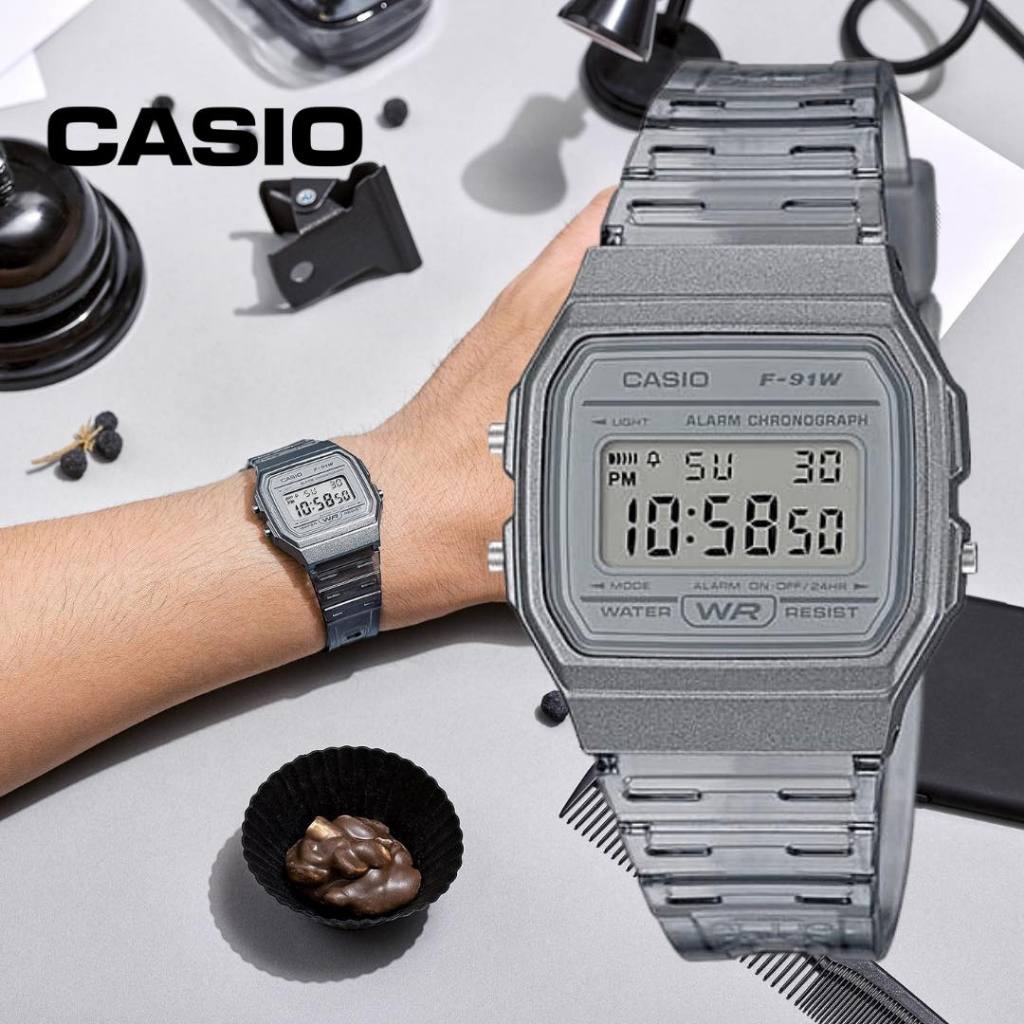 CASIO DIGITAL TRANSPARENT WATCH GREY | Shopee Malaysia