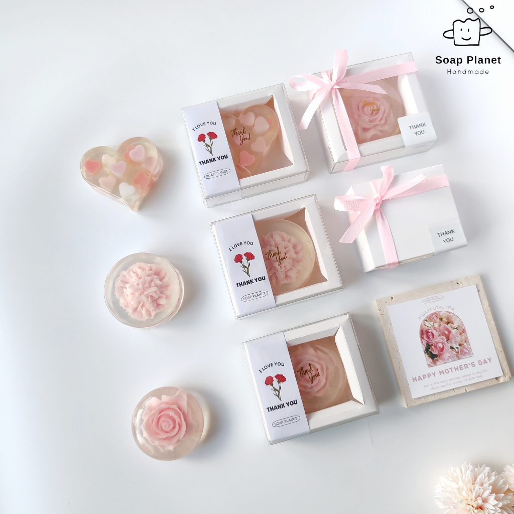 SOAP PLANET Mother's Day Handmade Soap Gift Set A 母亲节手工皂礼盒 Hadiah Hari ...