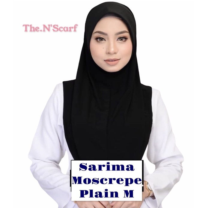 Sarima Moscrepe Awning SCUBA (SAIZ M) PLAIN | Shopee Malaysia