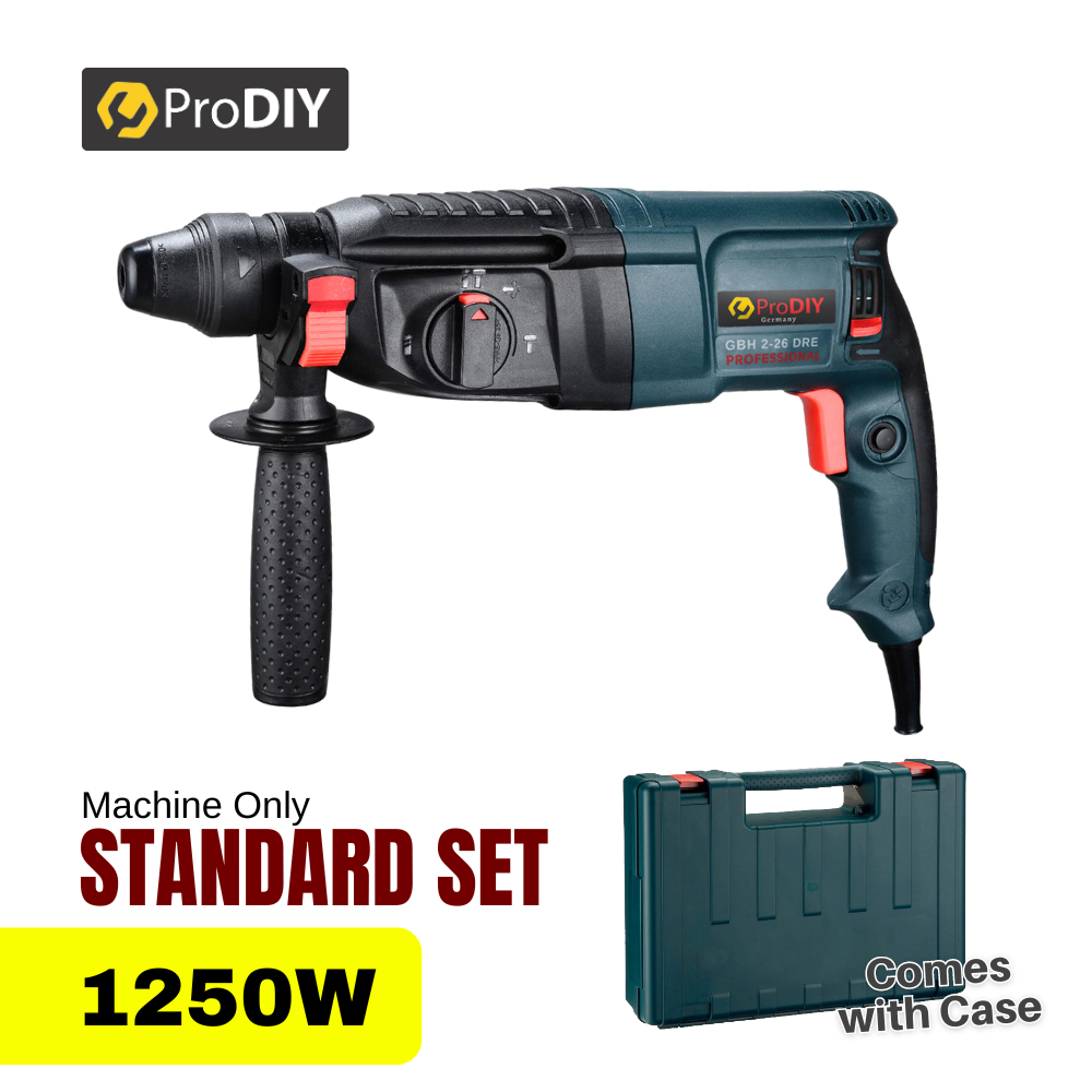 PRODIY GBH 2-26 DRE Drill Rotary Hammer Drill 3 Mode With Handle 1250W ...