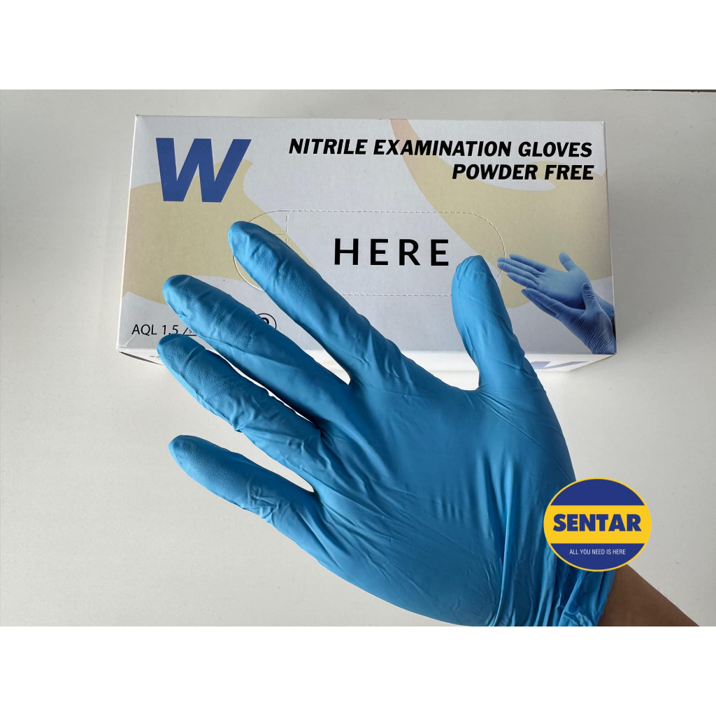 Nitrile Single Use Ambidextrous Examination Gloves Powder Free Non ...