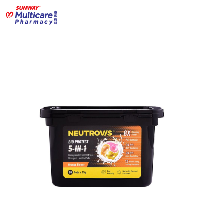 Neutrovis 5 In 1 Biodegradable Concentrated Detergent Laundry Pods ...