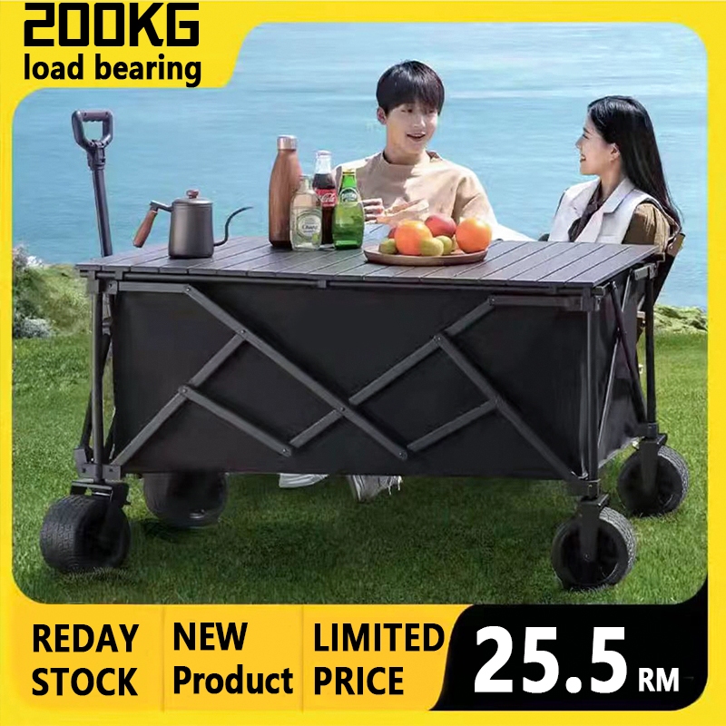 🔥In Stock🔥 5'/10' Inch Foldable Camping Trolley Camping Outdoor Picnic ...