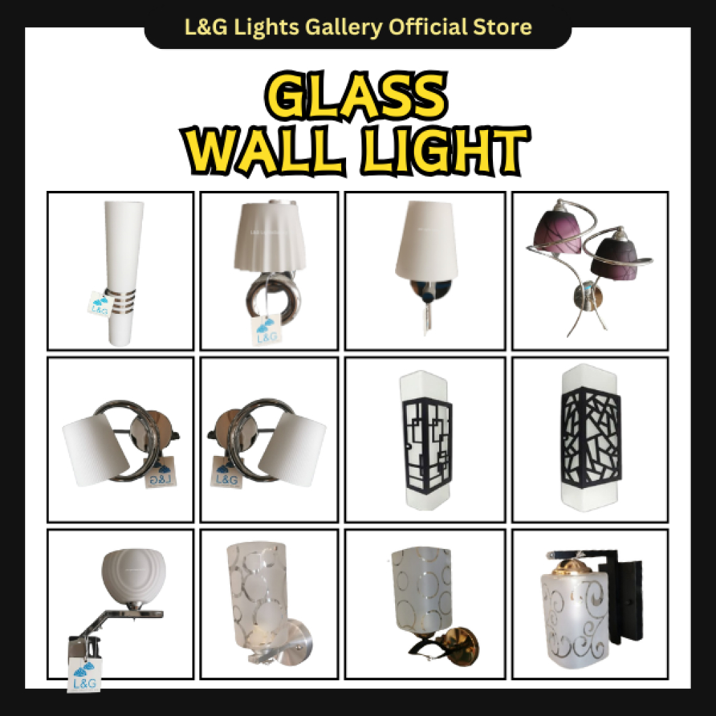 lglights Glass Shade Wall Light lampu dinding tangga staircase wall ...