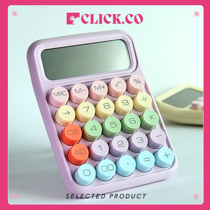 Candy-colored Mechanical keypad Calculator,Desktop Calculator,Dual ...