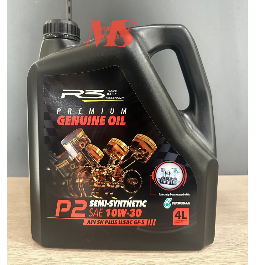 GENUINE ORIGINAL R3 ENGINE OIL FULLY SYNTHETIC P2 10W30 PROTON SAGA ...