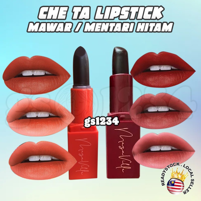 CHETA LIPMATTE / CHETA LIPBALM (mentari hitam cheta / mawar hitam cheta ...