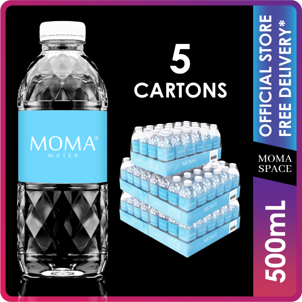 Buy 5 cartons MOMAwater 500mL (5 cartons x 24 bottles) - Pure Drinking ...