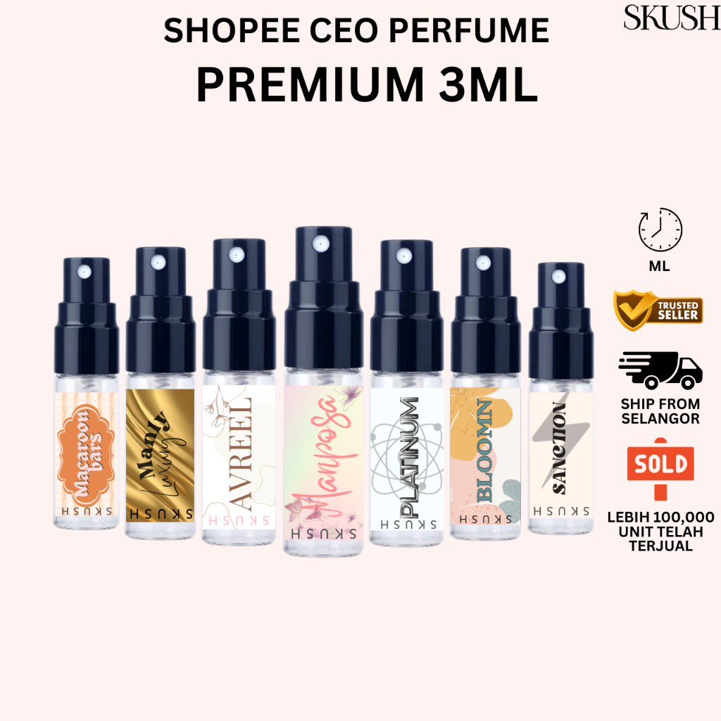 [ PREMIUM PERFUME ] 3ML Woman Men Perfume Minyak Wangi Wanita Perempuan ...