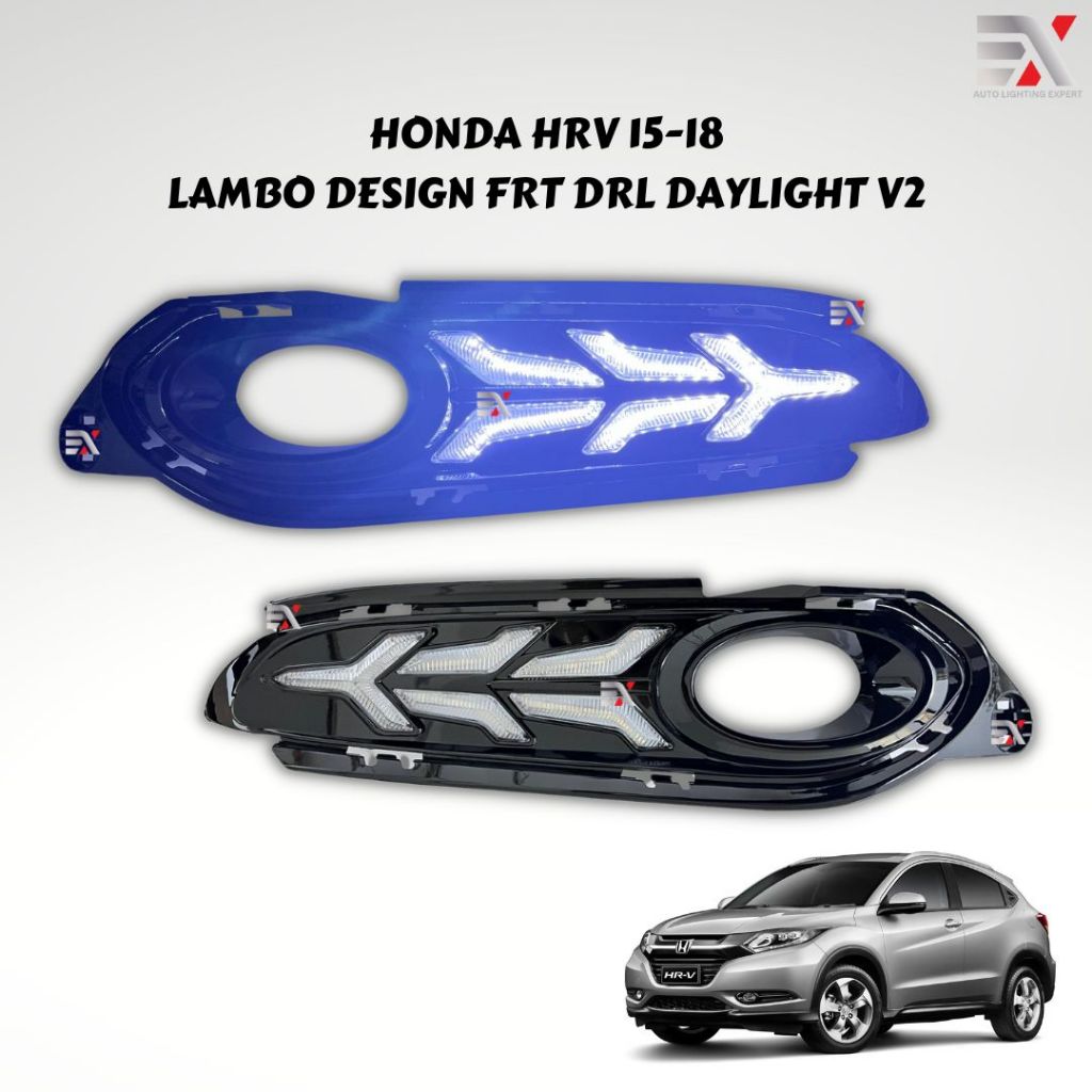 HONDA HRV 15-18 DRL DAYLIGHT COVER - LAMBO DESIGN V2 | Shopee Malaysia