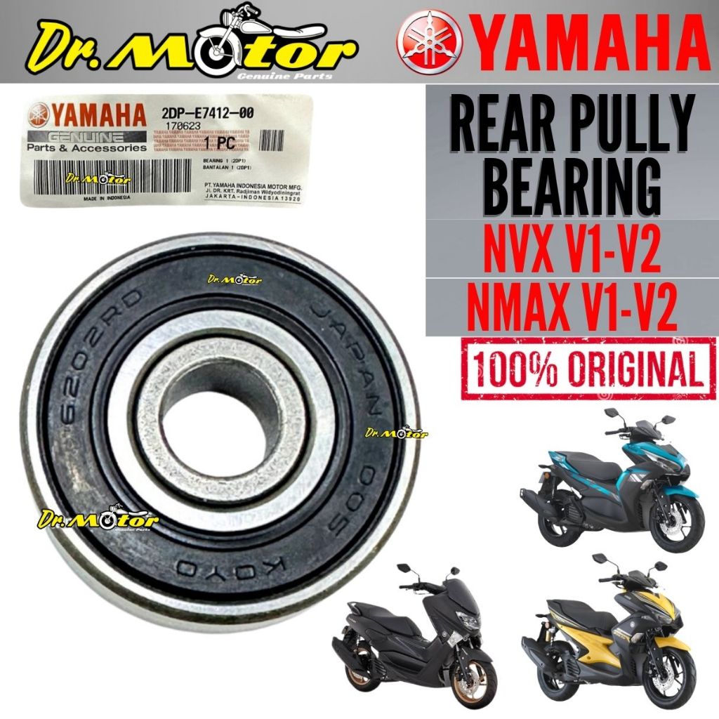NVX155 NMAX V1 V2 AEROX NVX 155 Rear Pully Bearing With Bush CVT Pulley 6202 Housing 2DP-E7412 ...