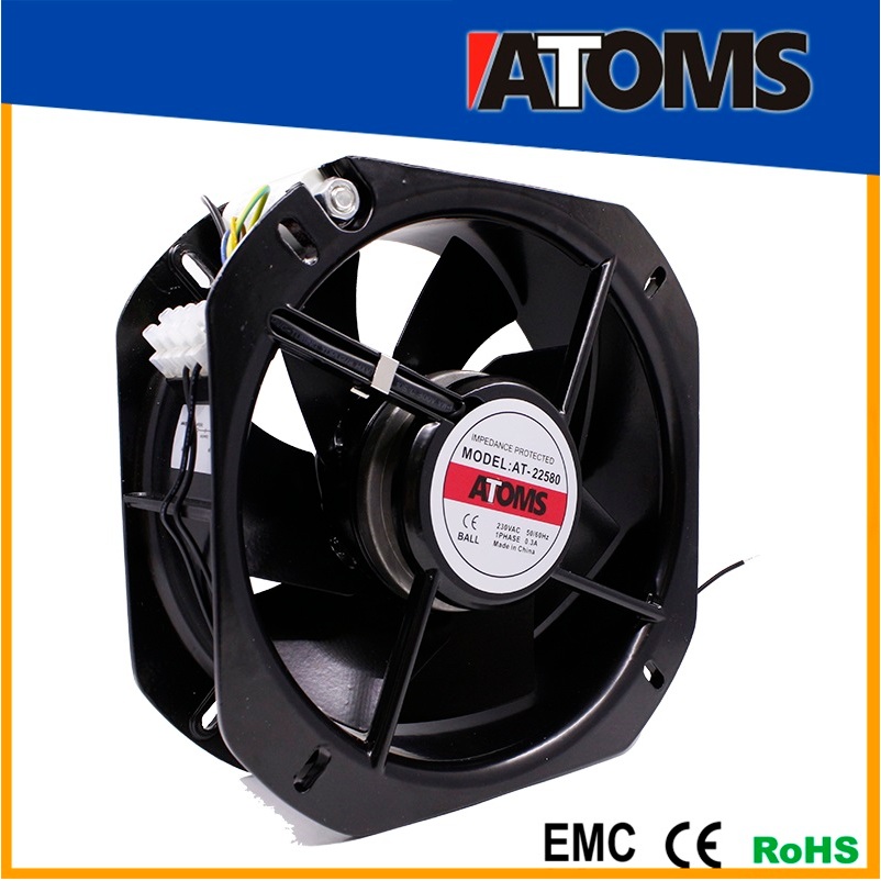 ATOMS HIGH SPEED HEAVY DUTY AXIAL FAN 230VAC 2 Years Warranty BALL ...