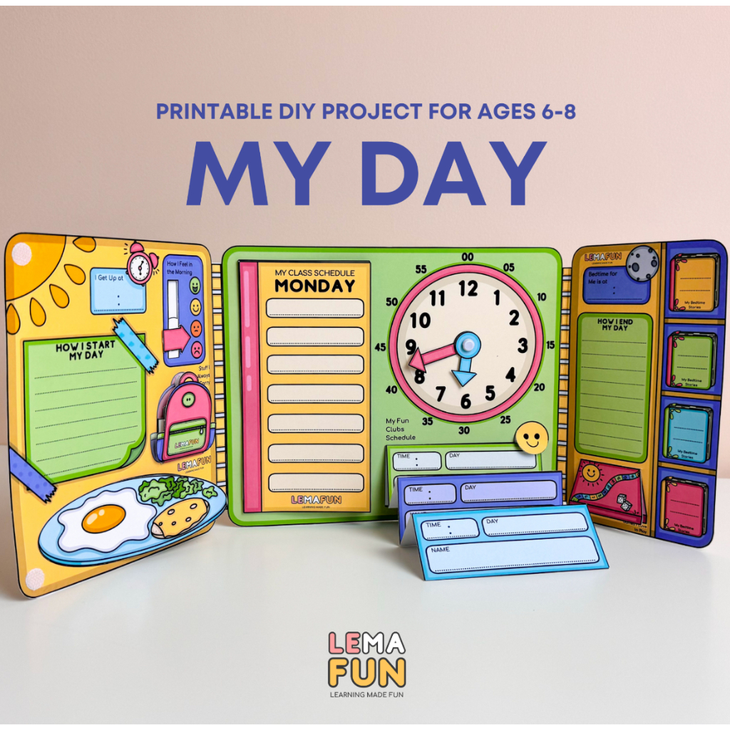 PDF] My Day Printable Preschool Kids Activity Montessori Toddler Home ...