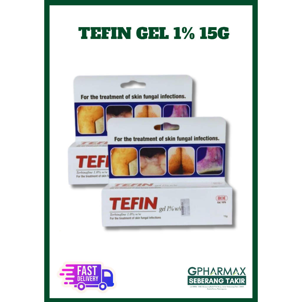 Tefin Gel 1% 15g Treatment Skin Fungal Infections | Shopee Malaysia